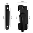 10Pcs Black Window Sash Locks Hardware For Vertical Horizontal Sliding ...