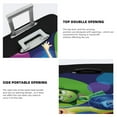 Inside O-u Luggage Suitcase Covers Elastic Washable Cartoon Luggage ...