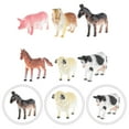 Mixtlocalior 6pcs Model Farm Animal Figures Toy Pig Dog Cow Sheep Horse ...