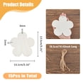 15Pcs Unfinished Wood Pendant Decorations Painting Supplies Wall ...