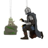 Hallmark Star Wars: The Mandalorian and Grogu Christmas Ornaments, Set ...