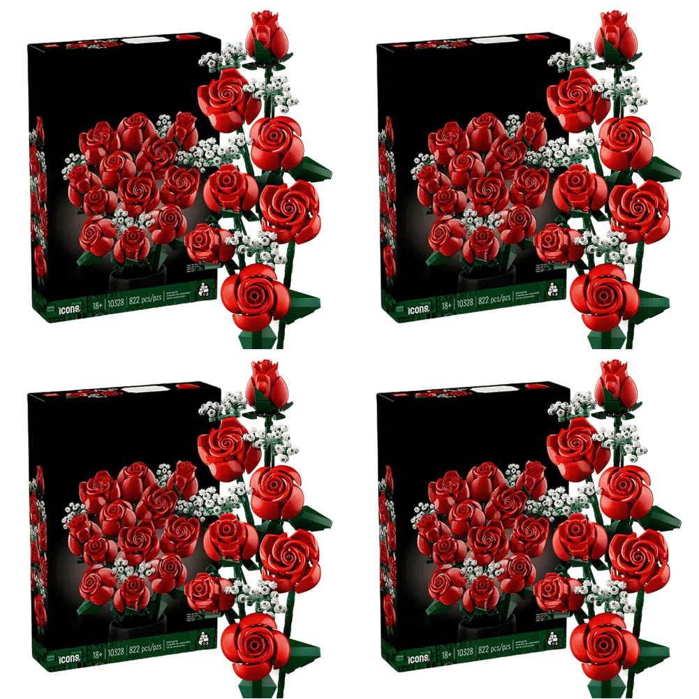 Interior Coche Compatible Con 15 Ramos Rosas Rojas Flores Eternas ...