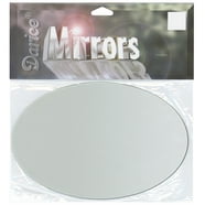 Round Glass Floral Mirror - 12 inches - Walmart.com