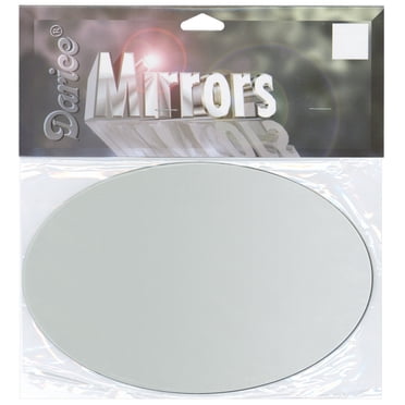 Round Glass Floral Mirror - 12 inches - Walmart.com