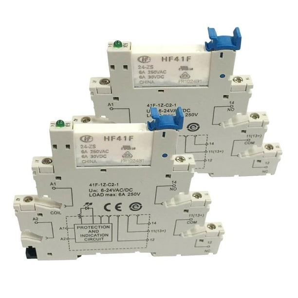 Relay Socket,Use with HF41F Relay Board 6-24V 6A For (2 Pack) - Walmart.ca