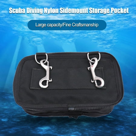 Diving Nylon Side Mount Storage Bag Stainless Type Scuba Hook Small ...