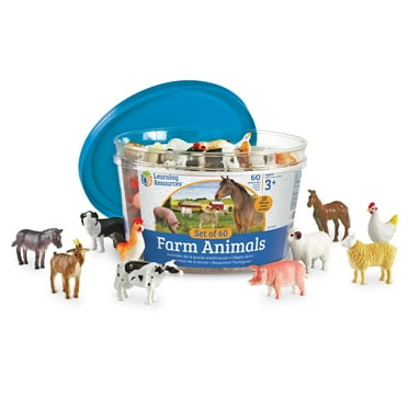 Terra Farm Animal Figures, 60-Piece Set - Walmart.com