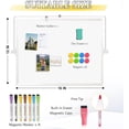 Dry Erase Magnetic White Board, 16" x 12" Double-Sided Desktop ...