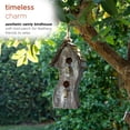 Alpine Corporation 8" x 17" Hanging Swirly Vintage Wood Birdhouse ...