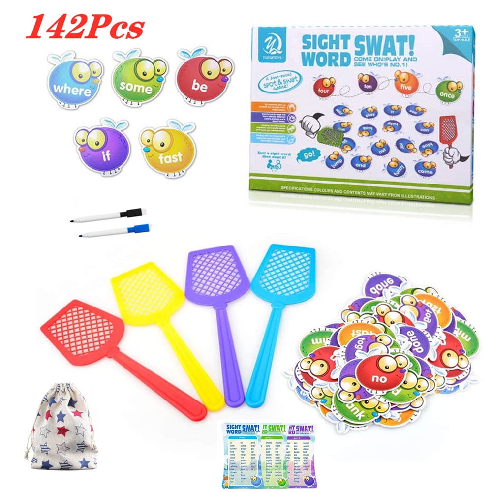Sight Word swat Game Quickly attracts Preschool Childrens Flies to ...