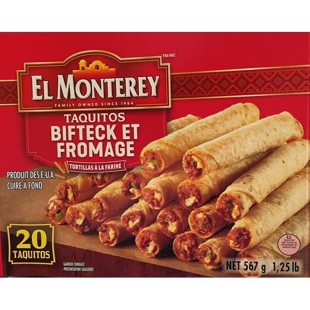 El Monterey Frozen Steak & Cheese Taquitos, Steak & Cheese Taquito ...