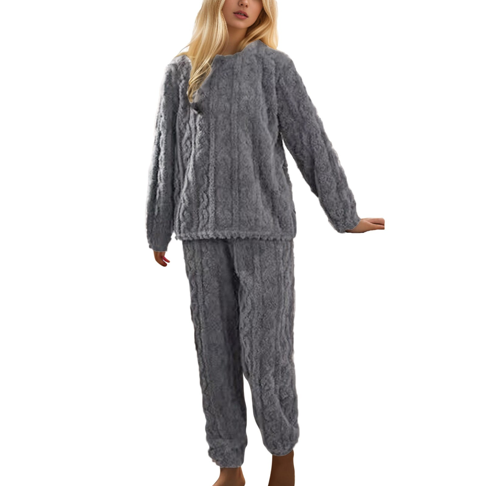 Click here for Ceangrtro Cozy Women Pajama Sets Loungewear Warm P... prices