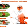 Cordless Weed Trimmer with Wheels, 650W 3-in-1 Grass Trimmer/Edger ...
