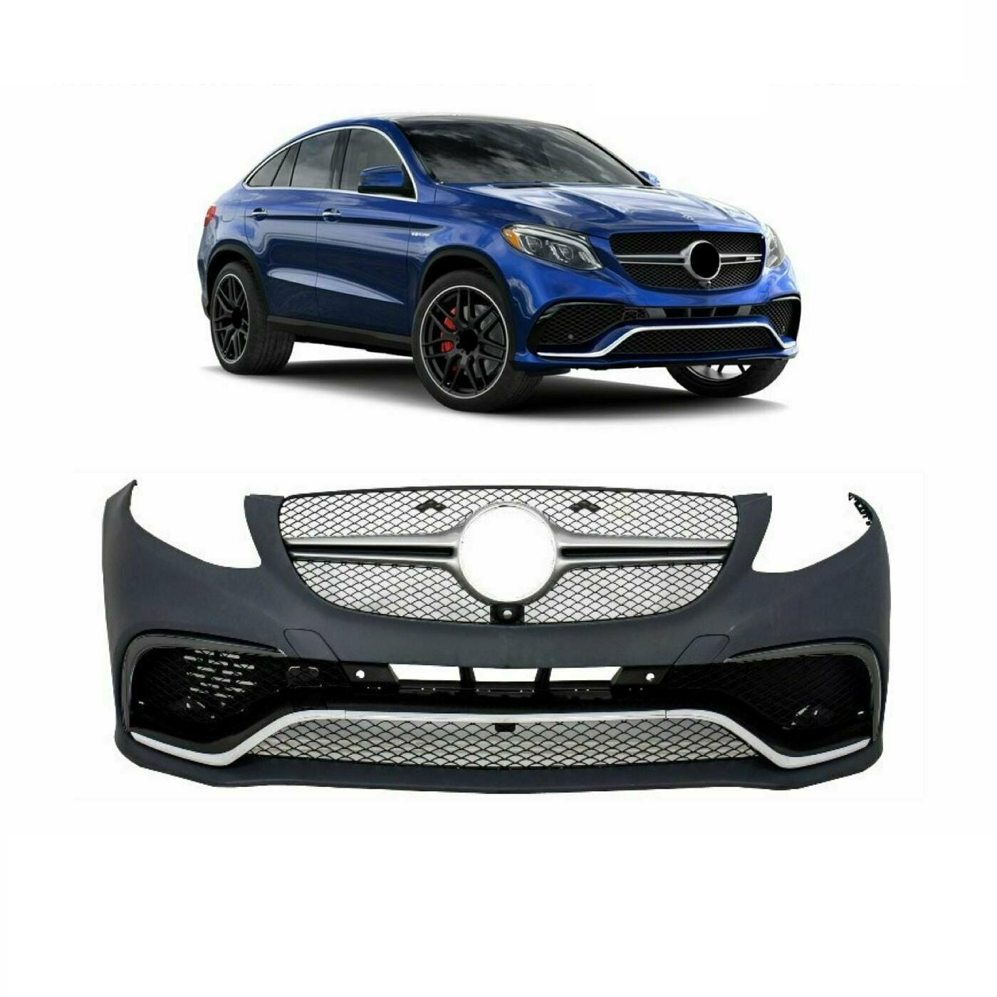 Aftermarket GLE63 Coupe Front End Body Kit GLE 2015 2016 2017 2018 2019 ...