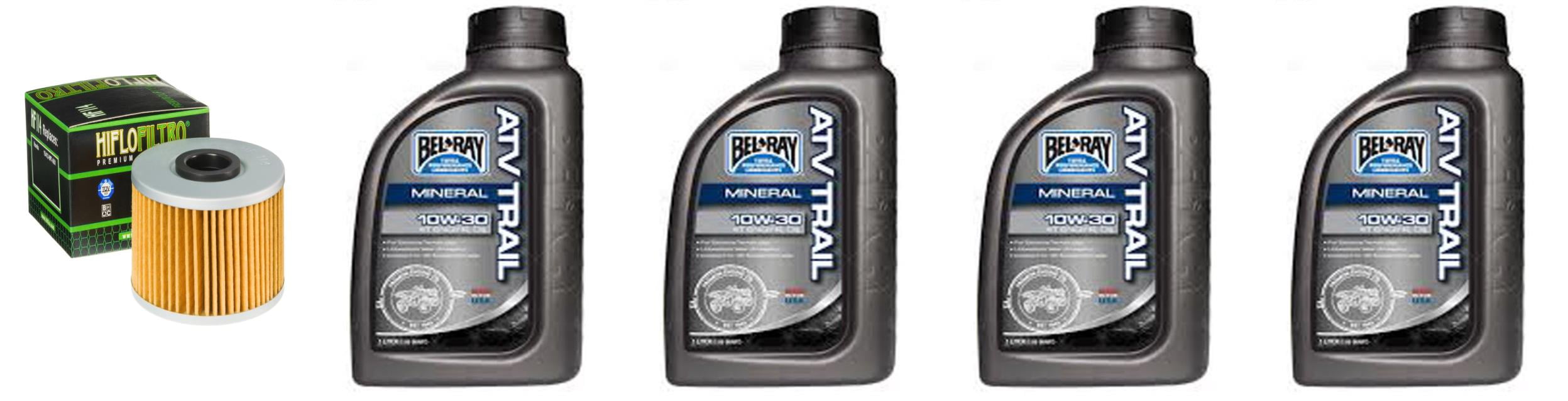 Complete Mineral Engine Oil 10W-30 Change Kit for ATV HONDA TRX420 FA-9 ...