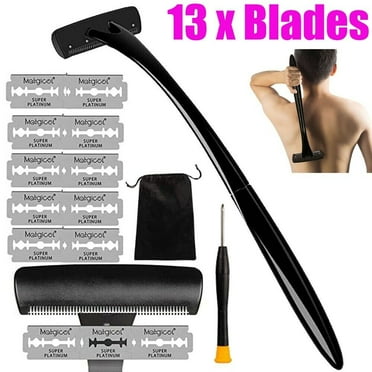 Gowinsee Men's Back Hair Shaver with Adjustable Length Handle, Wet or ...