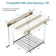 eShelf Adjustable Overhead Garage Storage Rack, 4X4 ft, Heavy-Duty ...