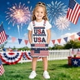 Bainana July 4Th Overalls Dress For Girls Sleeveless American Flag ...