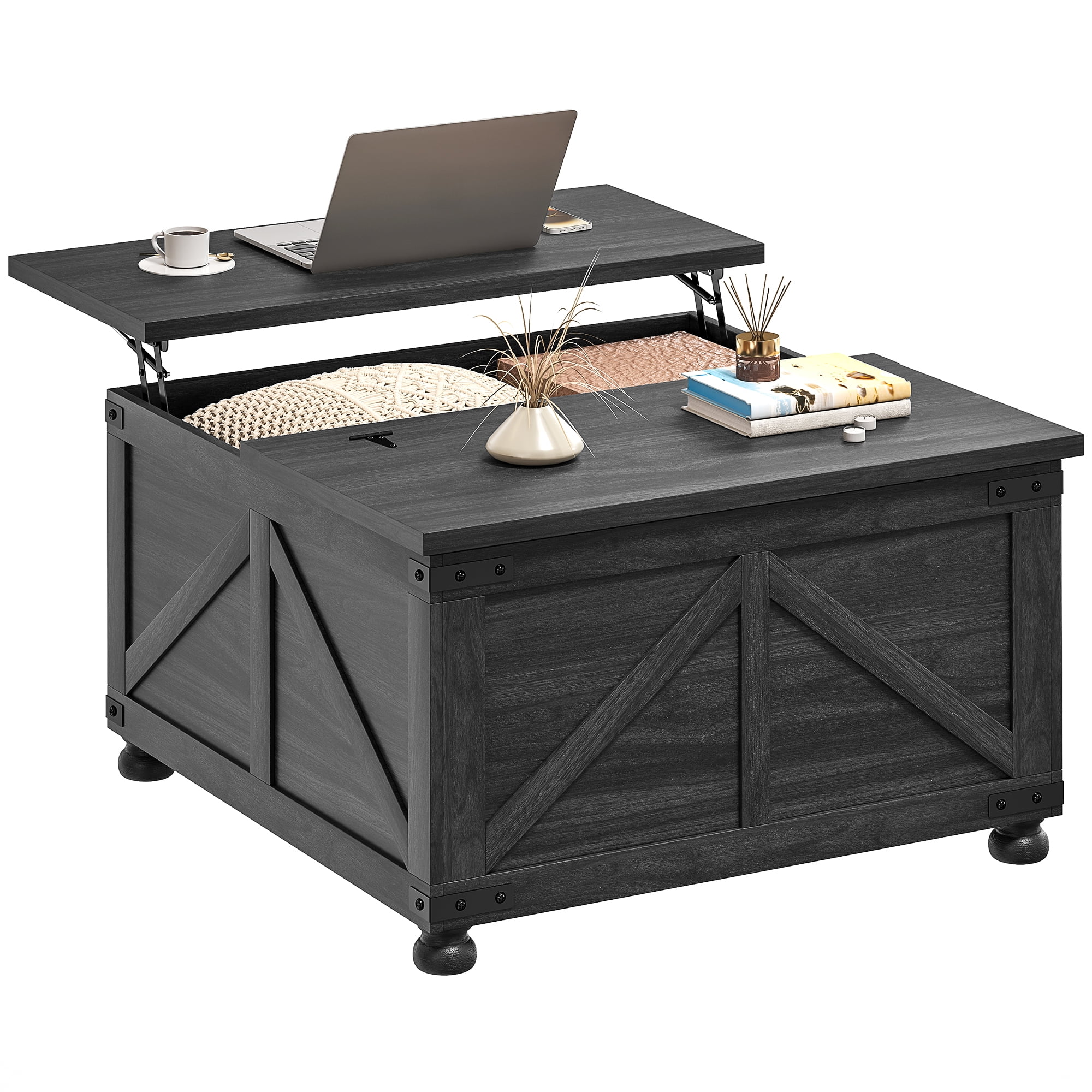 Click here for Homcom Lift Top Coffee Table With Hidden Compartme... prices