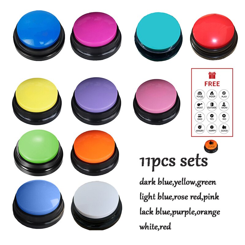 Pet Sound Box Recordable Talking Button Cat Voice Recorder Talking Toy ...