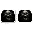 2pcs Halloween Skull Design Car Headrest Covers for Most Vehicles ...