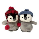Set of 2 CHAZ & CHUCKY CHILLIN' CHICK Winter Penguins 10" Stuffed Plush ...