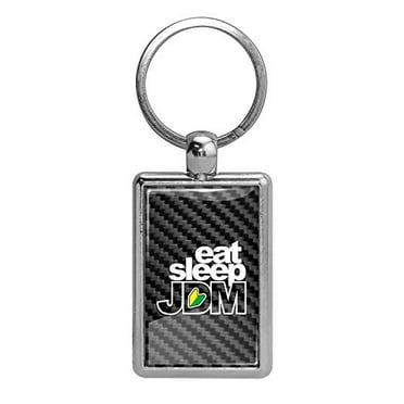 Stainless Steel Brushed and Polished Black Acrylic Key Chain - Walmart.com