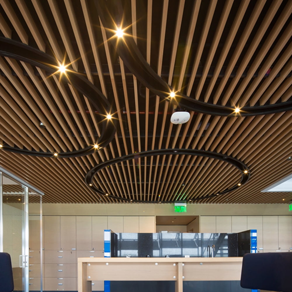 Plafones Lineales PANEL DECORATIVO MADERA AVELLANA 1m2 Con material de ...