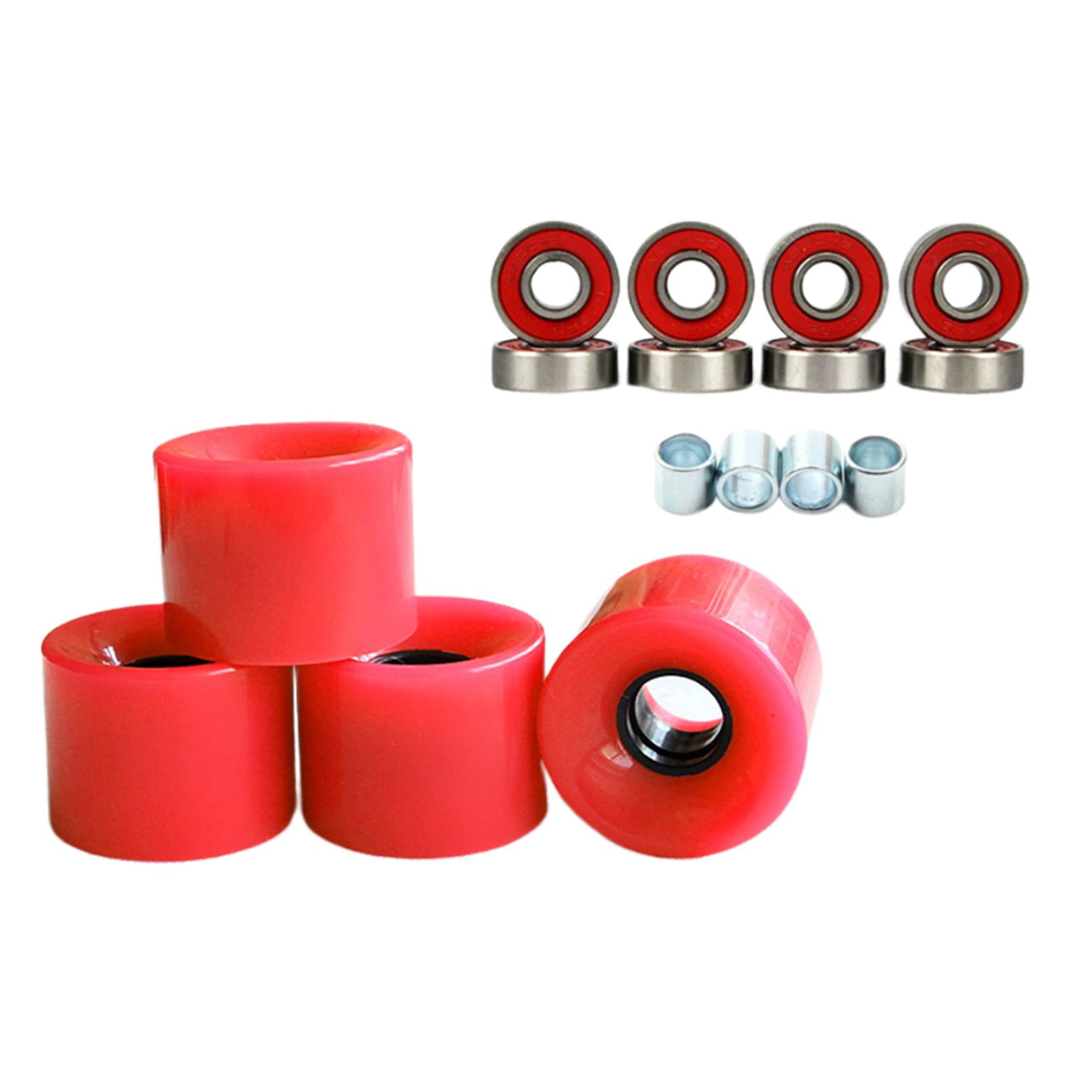 4pcs 78A High Flexibility Quad Roller Skate Wheels with Bearings ...