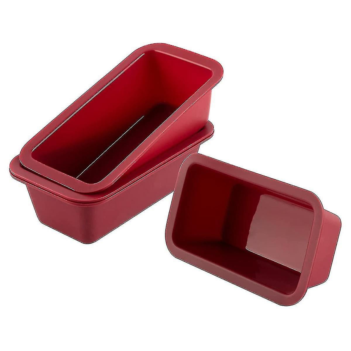 Bread Pan 4 Piece Set Non-stick Silicone Mini Cake For Baking Bread ...