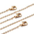 1Set 6Pcs Iron Cable Chains Necklaces for Women Golden 17.7 inch(45cm ...