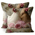 2pcs Graduation Season Gift. Vintage Floral Chicken Rooster Design ...