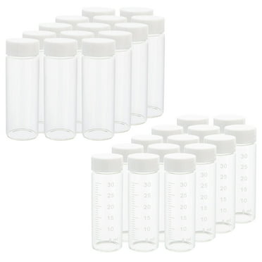 unbranded 10pcs Transparent Plastic Tubes With Lids Empty Laboratory ...