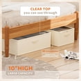 10inch 3 Pack Under Bed Storage Containers, 10 Inch Tall Underbed ...
