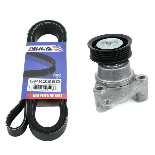 MOCA AUTOPARTS Serpentine Belt with Tensioner Assembly Fit for 99-02 ...