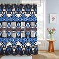 Bathroom Shower Curtain Bohemian Abstract Geometric Waterproof Shower ...