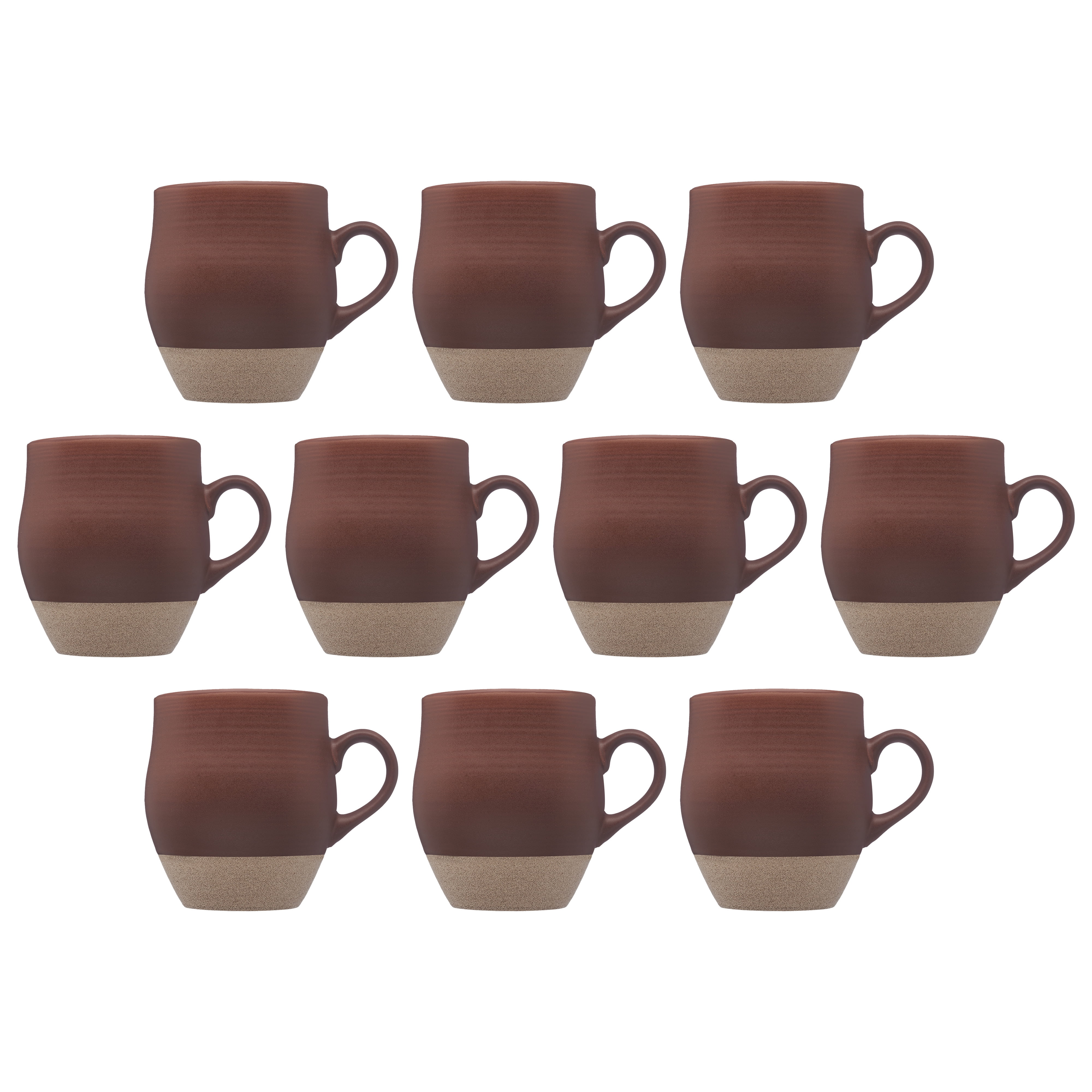 10 Admiral Ceramic Mugs Set, 16 oz. - Stoneware, Drinkware, Coffee, C ...