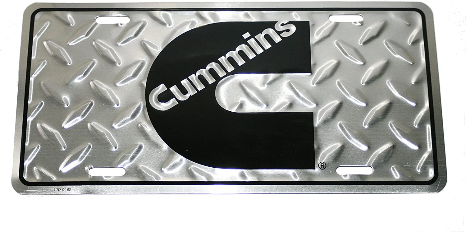 Cummins Diesel Engines Diamond Plated License Plate - Walmart.com