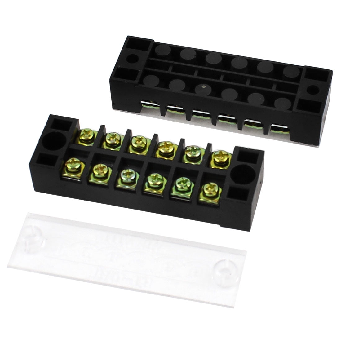 Unique Bargains TB1506 Double Row 6 Position 600V 15A Power Terminals ...