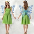 Fairy Outfit Set Floral Garland Star Magic Wand Butterfly Wings and Elf ...