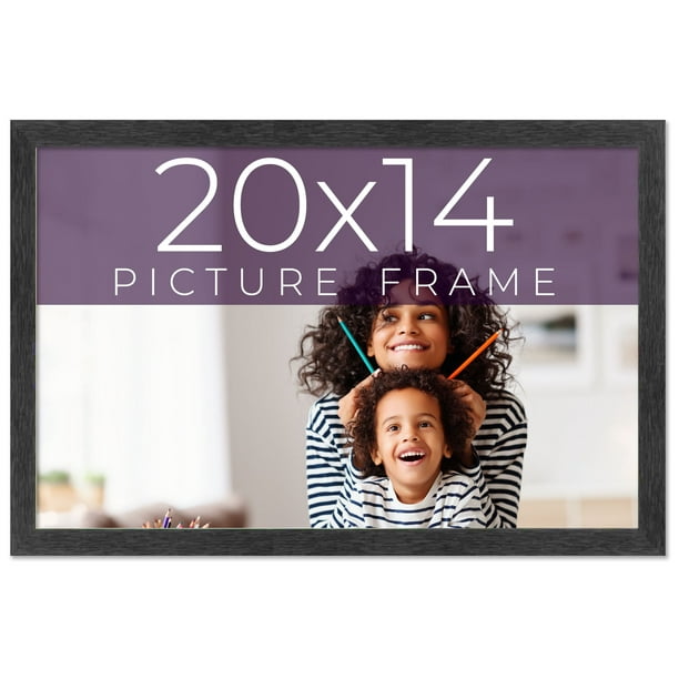 20x14 Frame Black Real Wood Picture Frame Width 0.75 inches | Interior ...