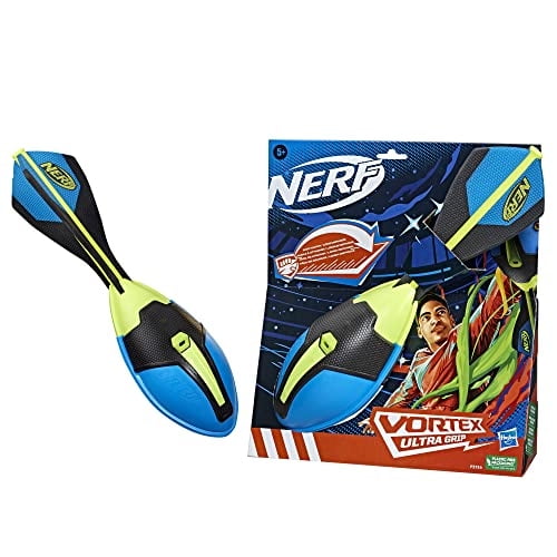 NERF Vortex Ultra Grip Football, diseñado para una captura fácil, sonido de silbido aullid Nerf ...