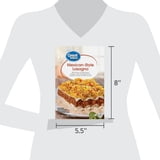 Great Value Mexican Style Lasagna 12oz Frozen with Beef Beans Cheese ...
