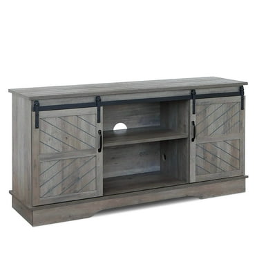 Saint Birch Finley Wood White TV Stand - Walmart.com