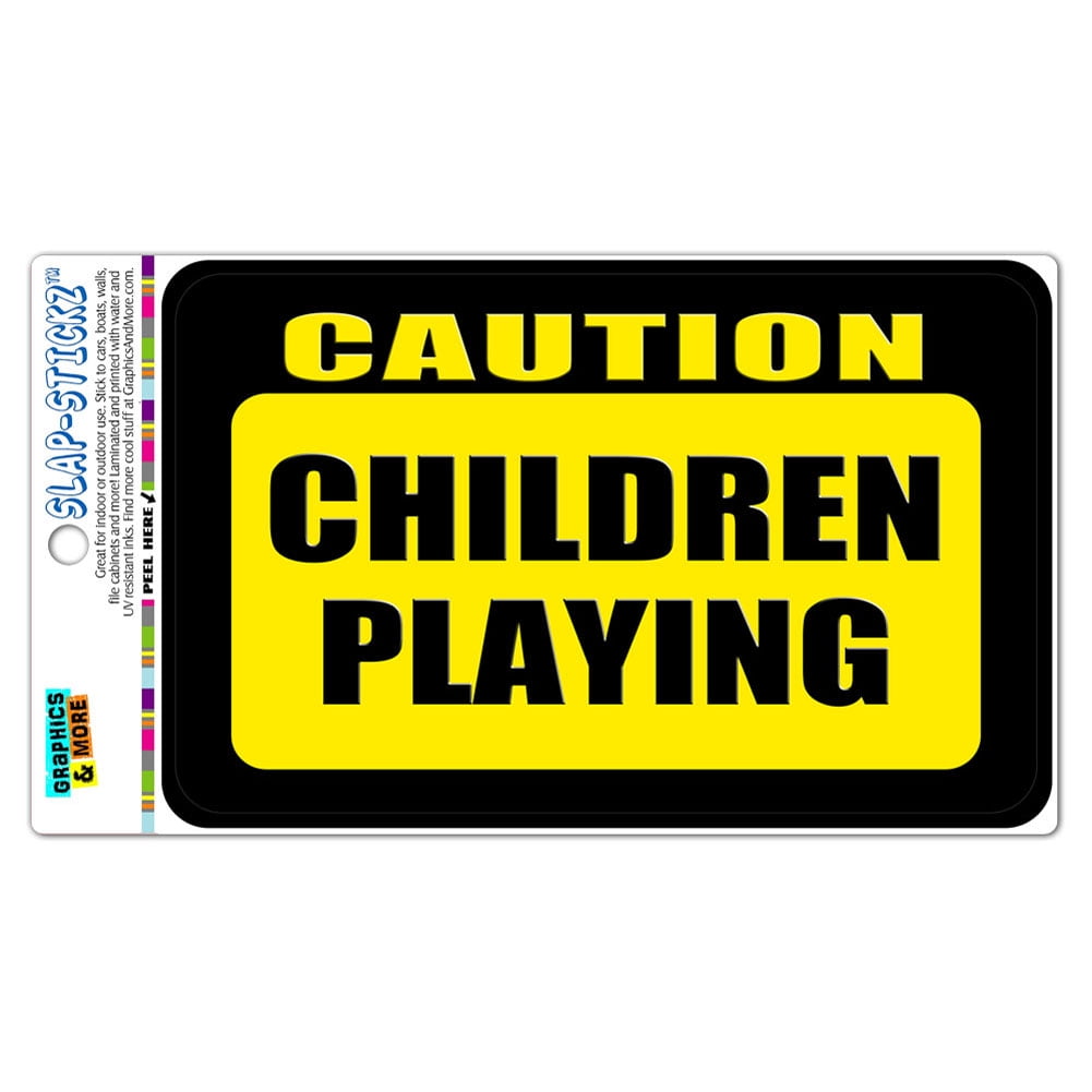 Caution Children Playing SLAP-STICKZ(TM) Automotive Car Window Locker ...