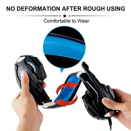 2018 Upgraded Version Black & Blue G9000 Over-Ear Gaming Headset 3.5Mm ...