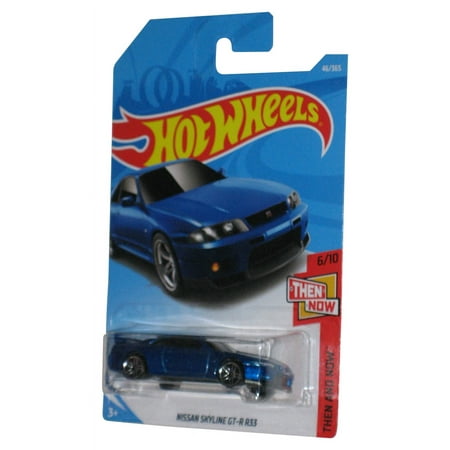 Hot Wheels Then And Now 6/10 (2017) Blue Nissan Skyline GT-R R33 Toy Car 46/365 | Walmart Canada