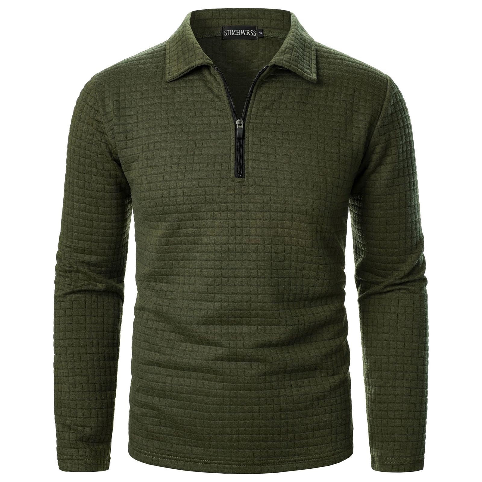 Click here for Cfhntfmh Mens Quarter Zip Sweatshirts Slim Casual... prices