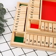 BESTSKY Gift Toys Shut The Box Game Wooden Dice Board Game For 6 ...