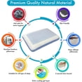 Cervical Pillow Cooling Orthopedic Memory Foam Pillows for Back Stomach ...
